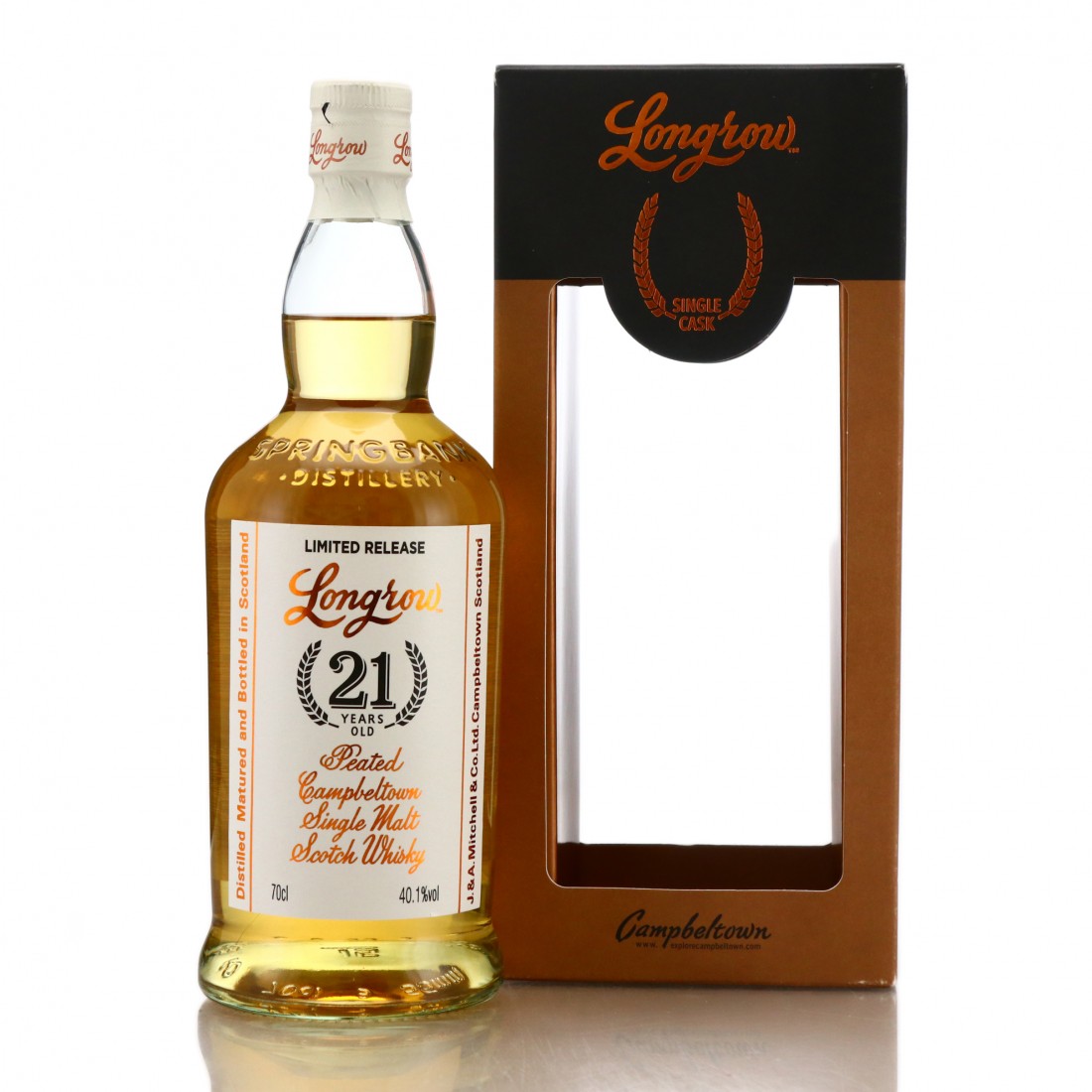 Longrow 21 Year Old Single Rum Cask / Societe Dugas - France | Whisky ...