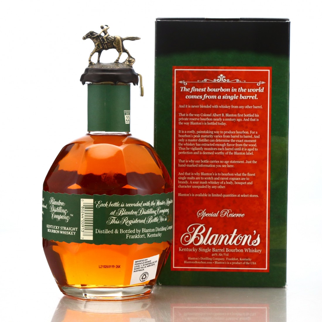 Blanton's Single Barrel Special Reserve dumped 2021 70cl | Whisky ...