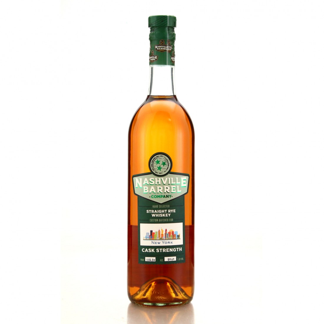 Nashville Barrel Company Cask Strength Rye / NYC | Whisky Auctioneer Nashville Barrel Company Cask Strength Rye / NYC | Whisky Auctioneer