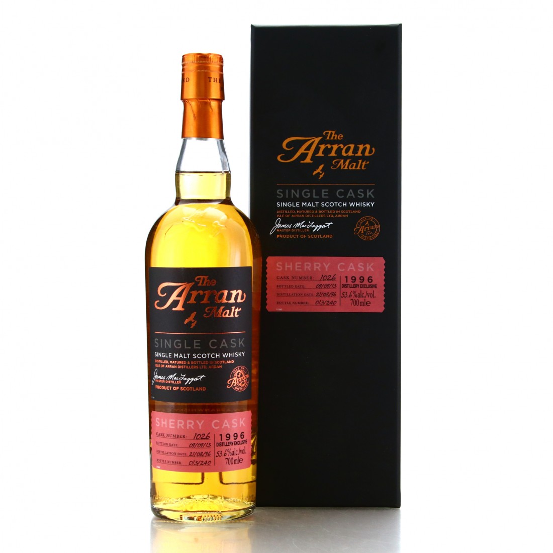 Arran 1996 Single Sherry Cask #1026 / Distillery Shop | Whisky Auctioneer