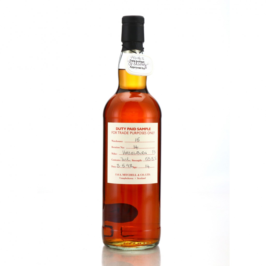 Hazelburn 1998 Duty Paid Sample 14 Year Old / Fresh Sherry Hogshead ...