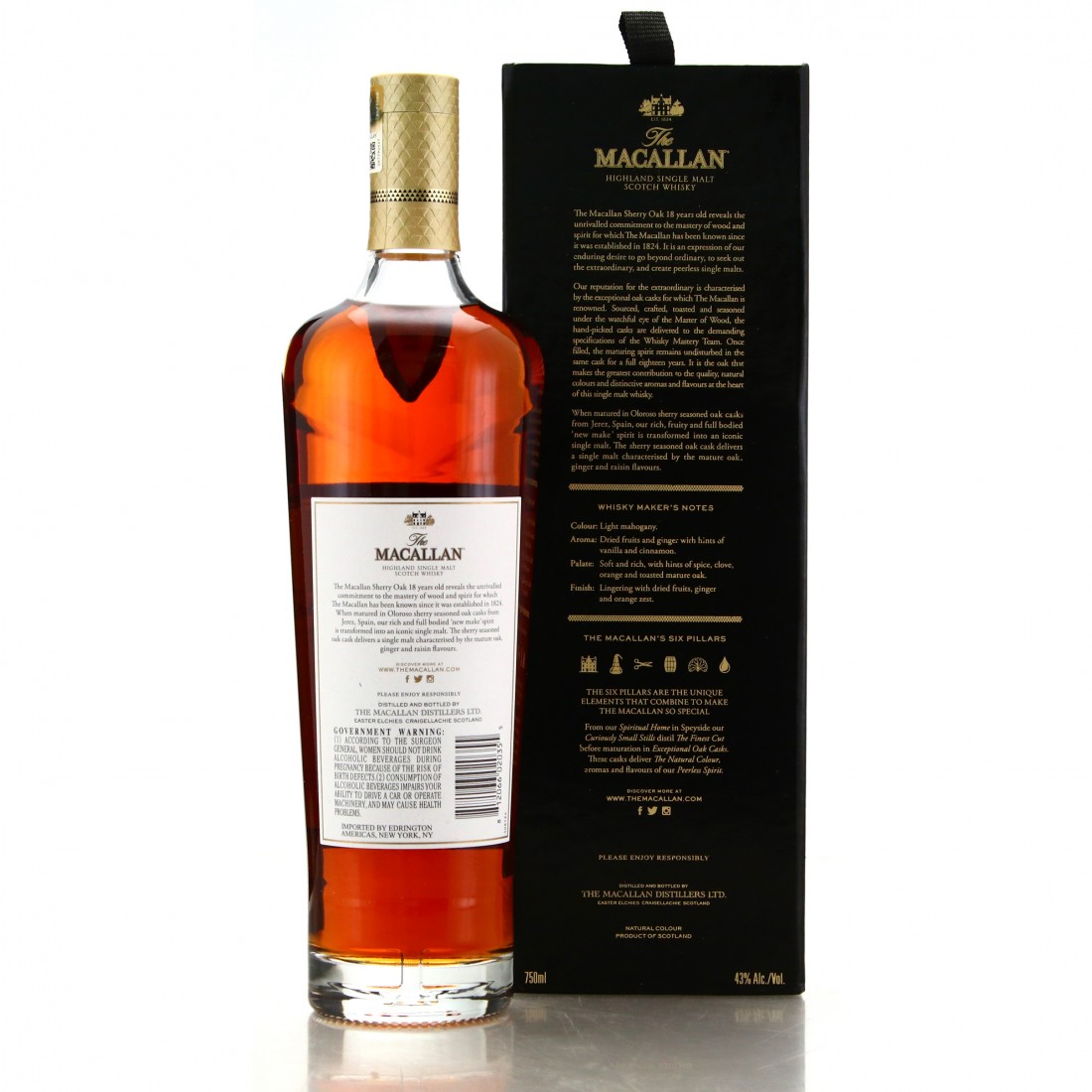 Macallan 18 Year Old Sherry Oak 2022 Release 75cl / US Import | Whisky ...