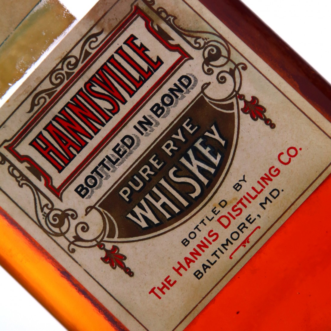Hannisville 1914 Bottled in Bond Pure Rye Pint / Prohibition Era ...