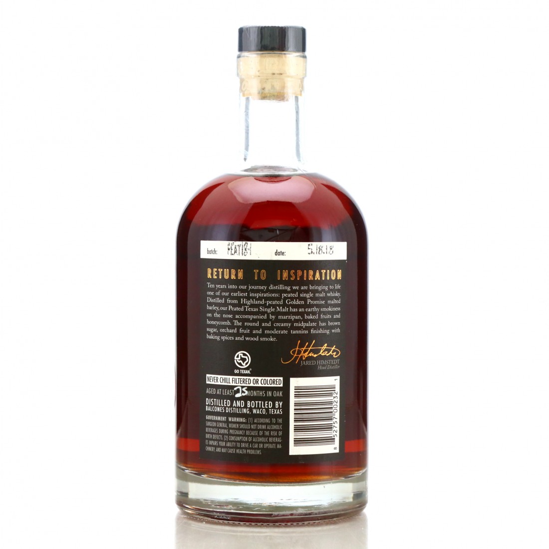 Balcones Peated Single Malt / 10th Anniversary | Whisky Auctioneer