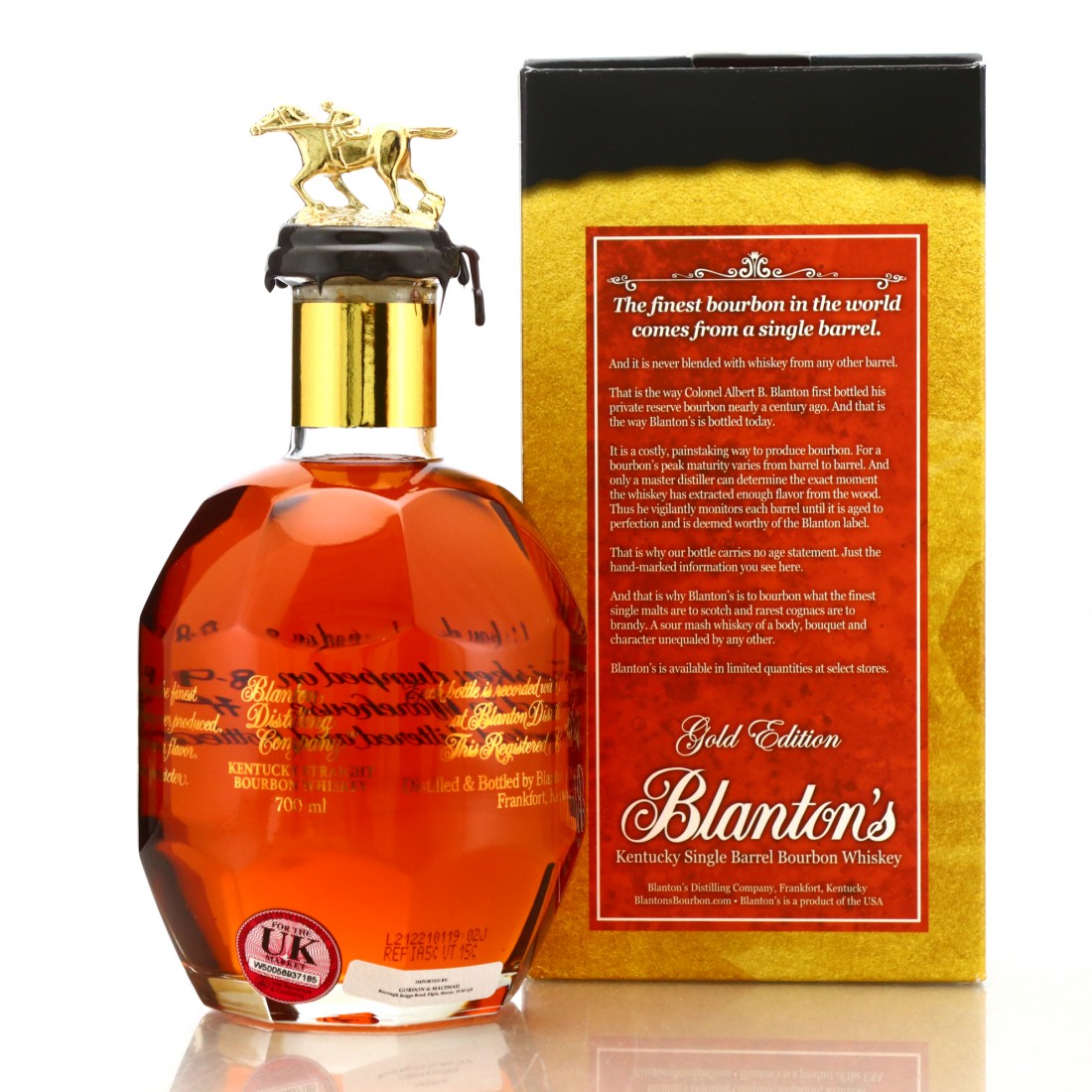 Blanton's Single Barrel Gold Edition dumped 2021 70cl | Whisky Auctioneer
