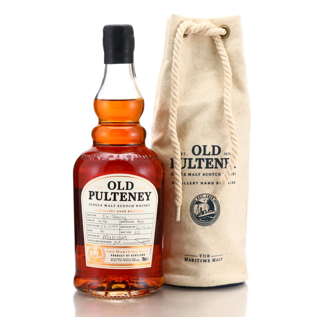 Old Pulteney 2007 Hand Filled 14 Year Old Cask #1474 - Charity Lot ...