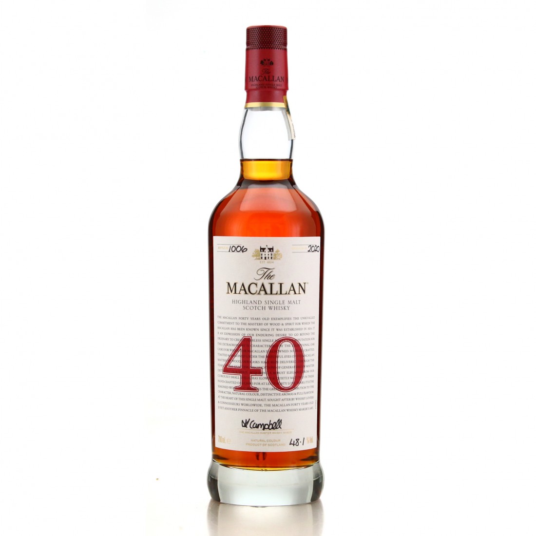 Macallan 40 Year Old The Red Collection | Whisky Auctioneer