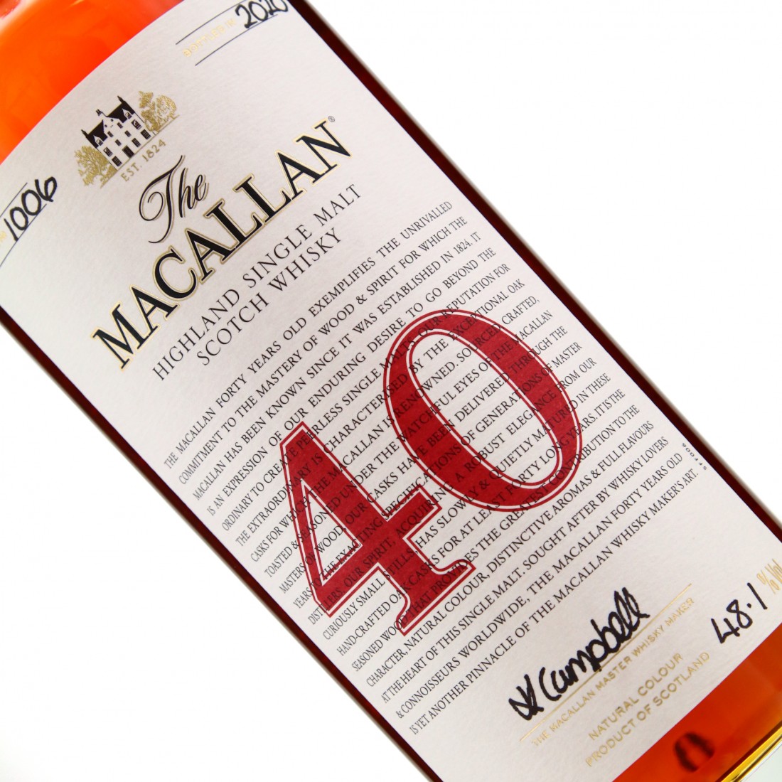 Macallan 40 Year Old The Red Collection | Whisky Auctioneer