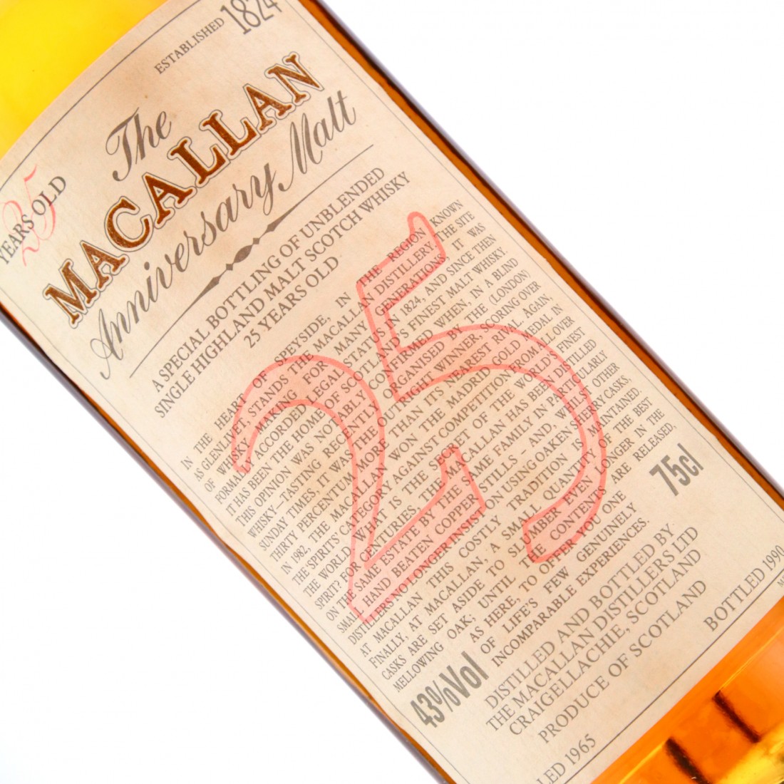 Macallan 1965 Anniversary Malt 25 Year Old | Whisky Auctioneer