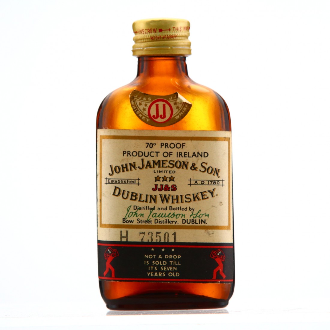 Jameson Three Star 7 Year Old Miniature 1950s-60s | Whisky Auctioneer