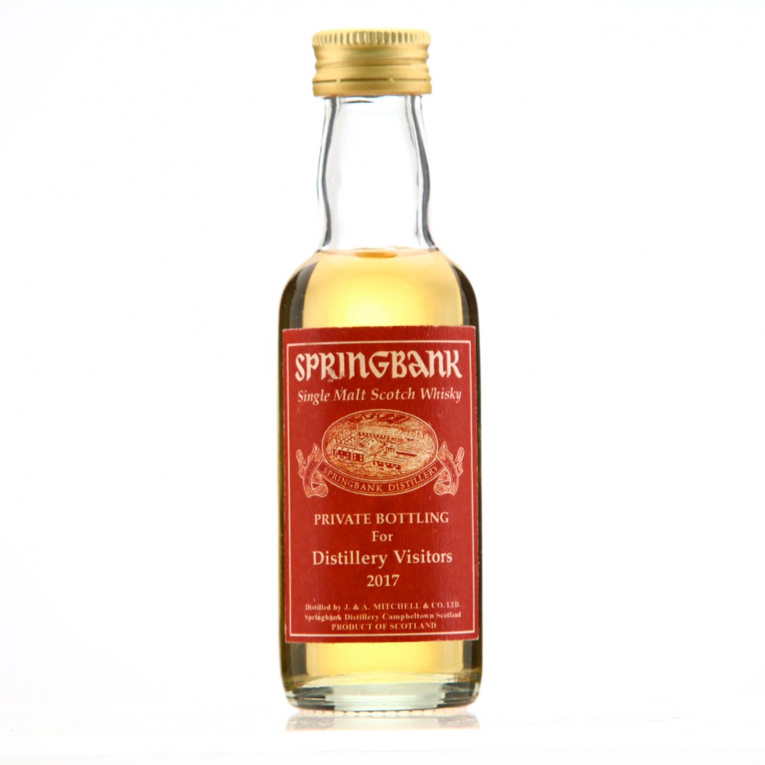 Springbank Private Bottle for Distillery Visitors 2017 Miniature 5cl ...