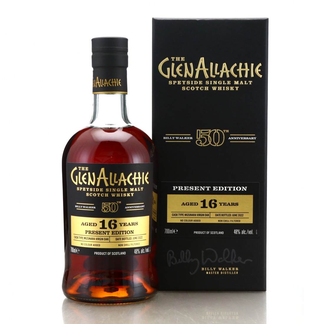 Glenallachie 16 Year Old Present Edition / Billy Walker 50th ...