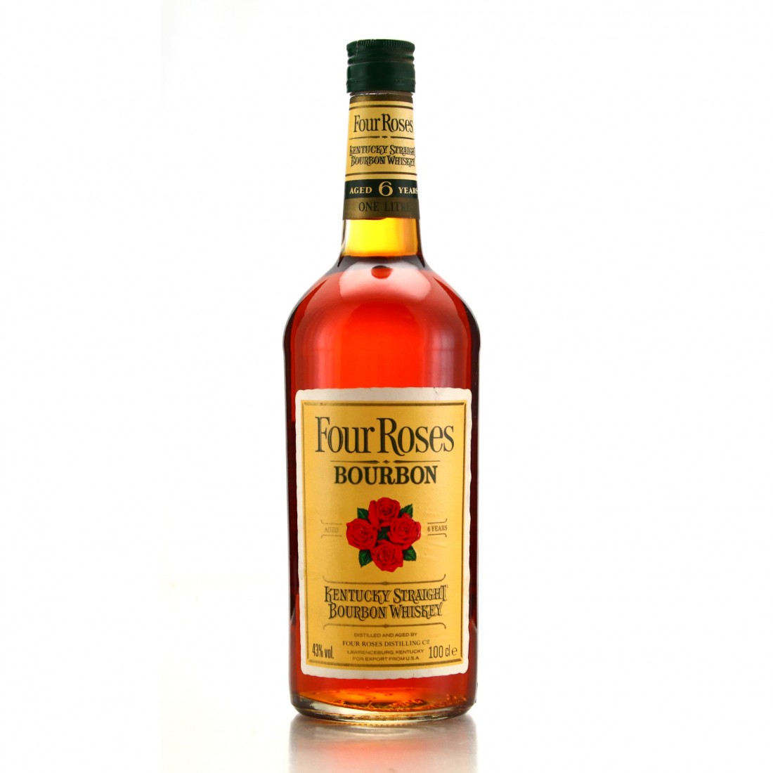 Four Roses 6 Year Old Kentucky Straight Bourbon 1 Litre 1980s | Whisky ...