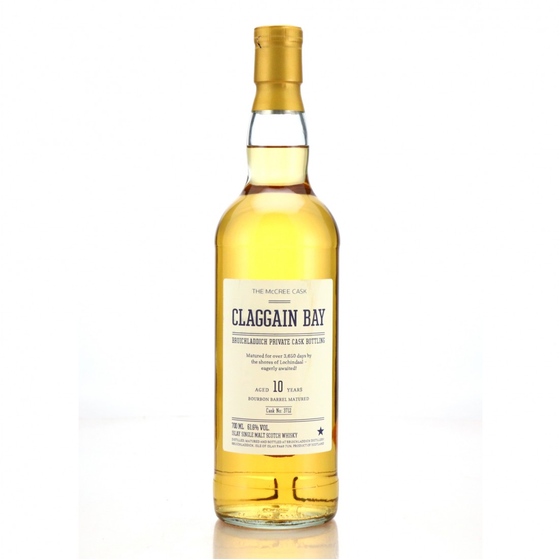 Bruichladdich 10 Year Old Private Cask 3712 Claggain Bay Whisky