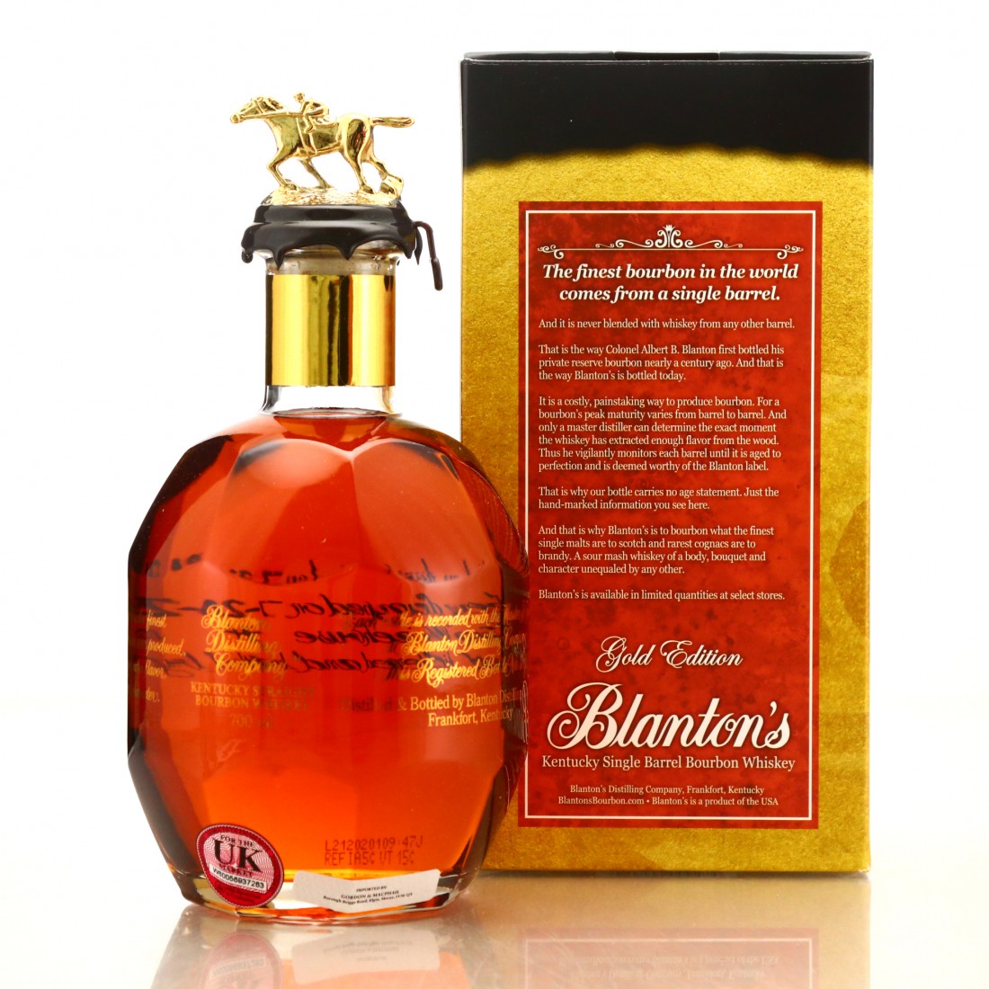 Blanton's Single Barrel Gold Edition dumped 2021 70cl | Whisky Auctioneer