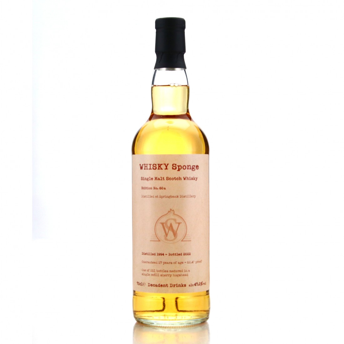 Springbank 1994 Whisky Sponge 27 Year Old Edition No.60a | Whisky ...