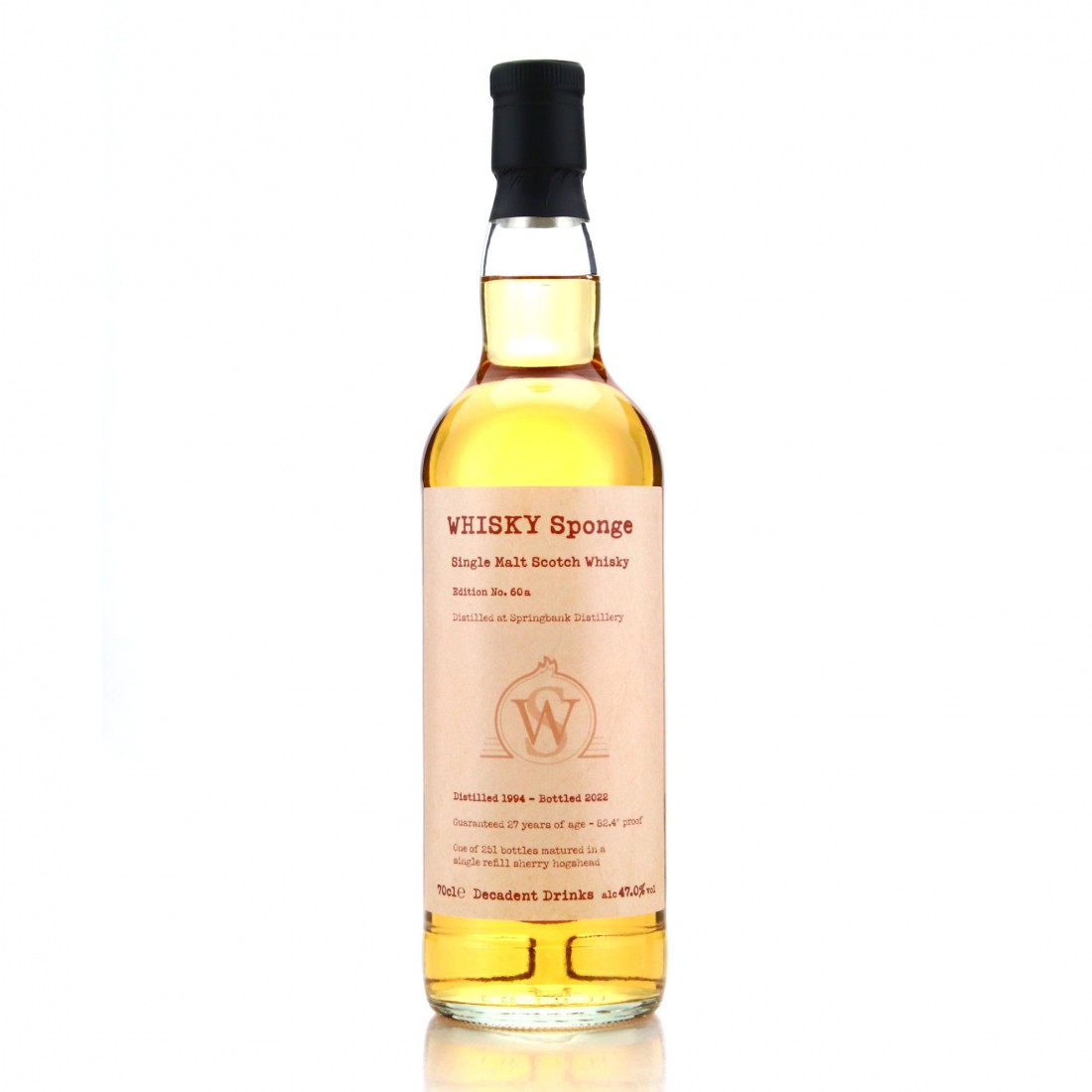 Springbank 1994 Whisky Sponge 27 Year Old Edition No.60a | Whisky ...