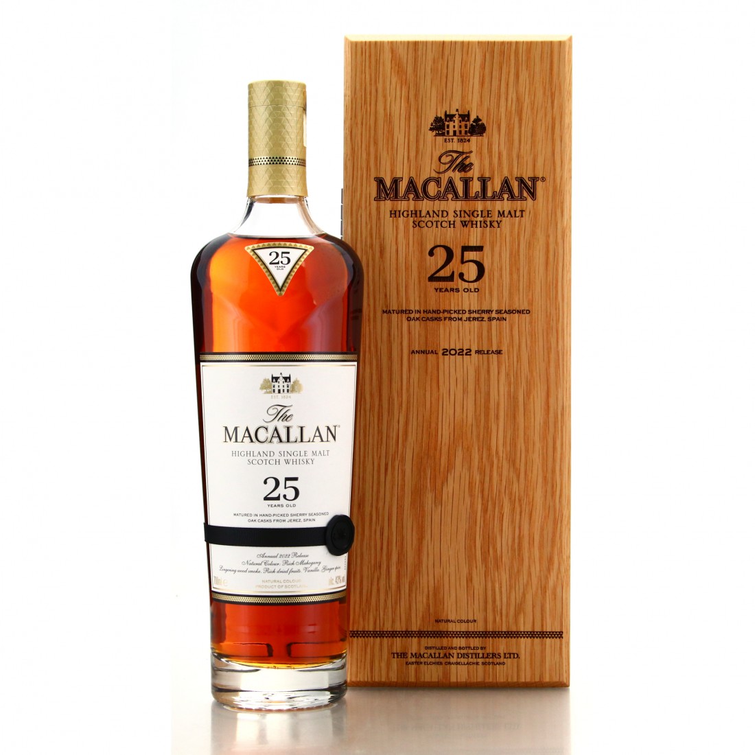 Macallan 25 Year Old Sherry Oak 2022 Release | Whisky Auctioneer