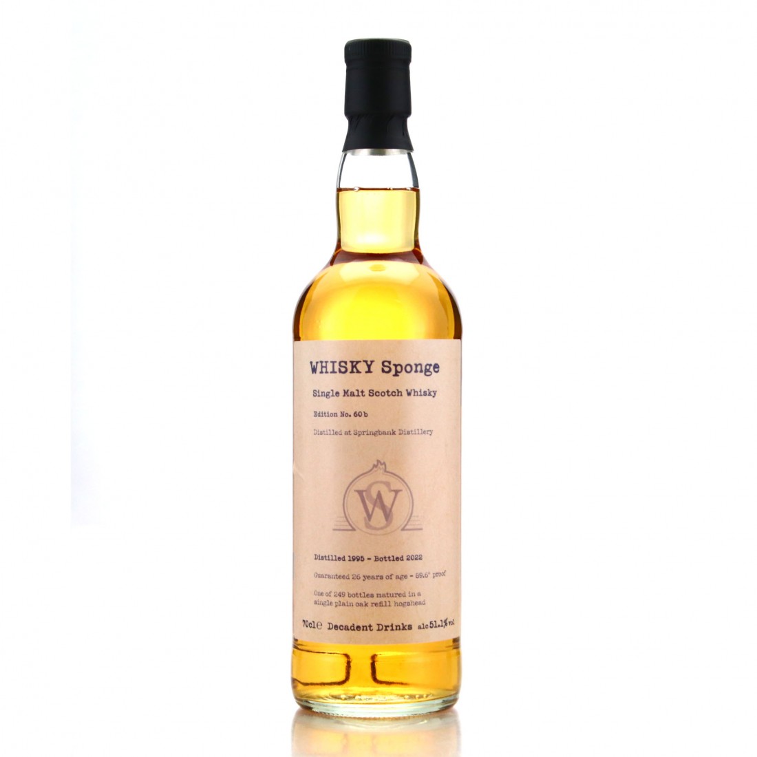 Springbank 1995 Whisky Sponge 26 Year Old Edition No.60b | Whisky ...