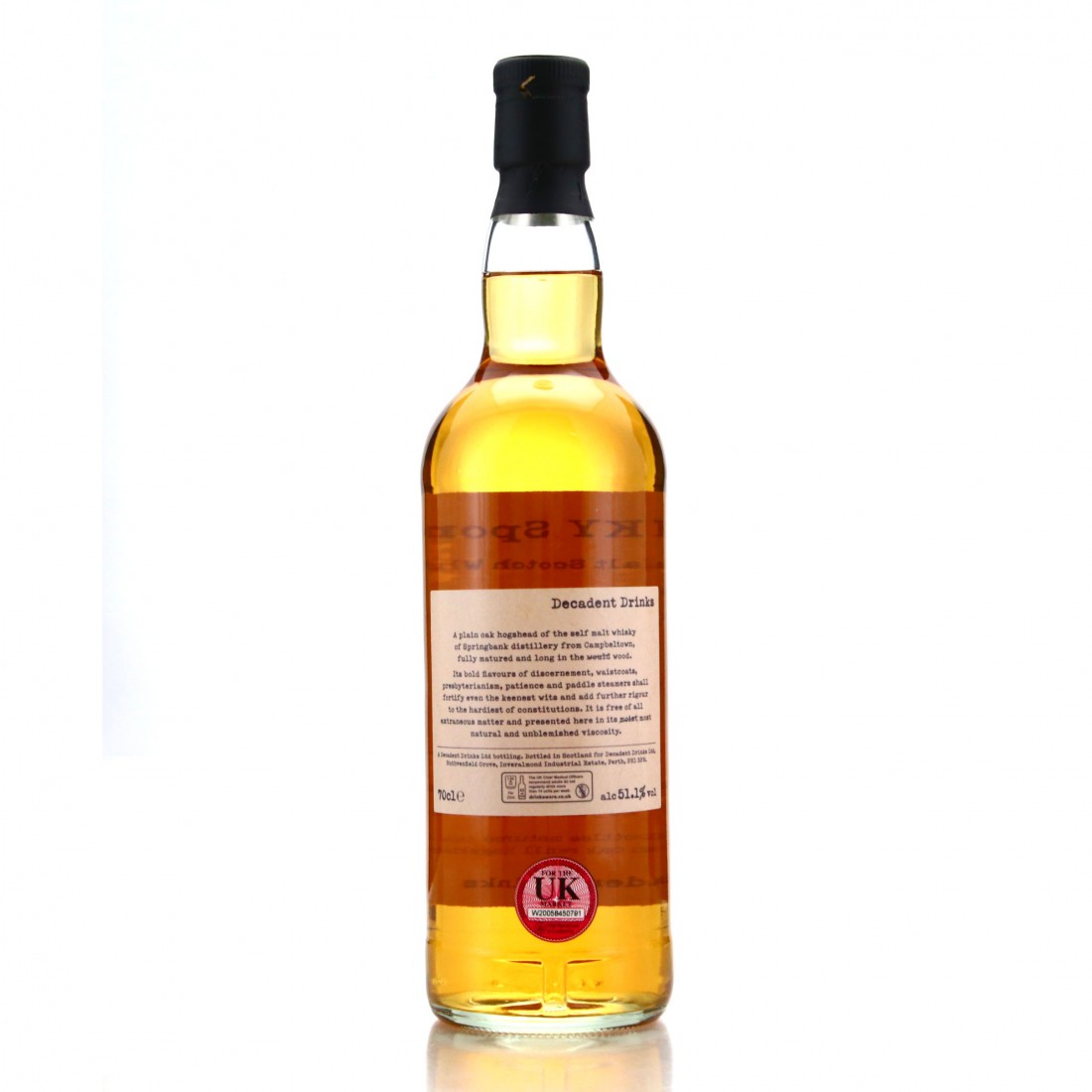 Springbank 1995 Whisky Sponge 26 Year Old Edition No.60b | Whisky ...