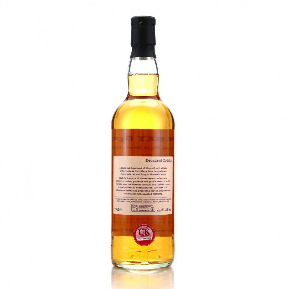 Springbank 1995 Whisky Sponge 26 Year Old Edition No.60b | Whisky ...