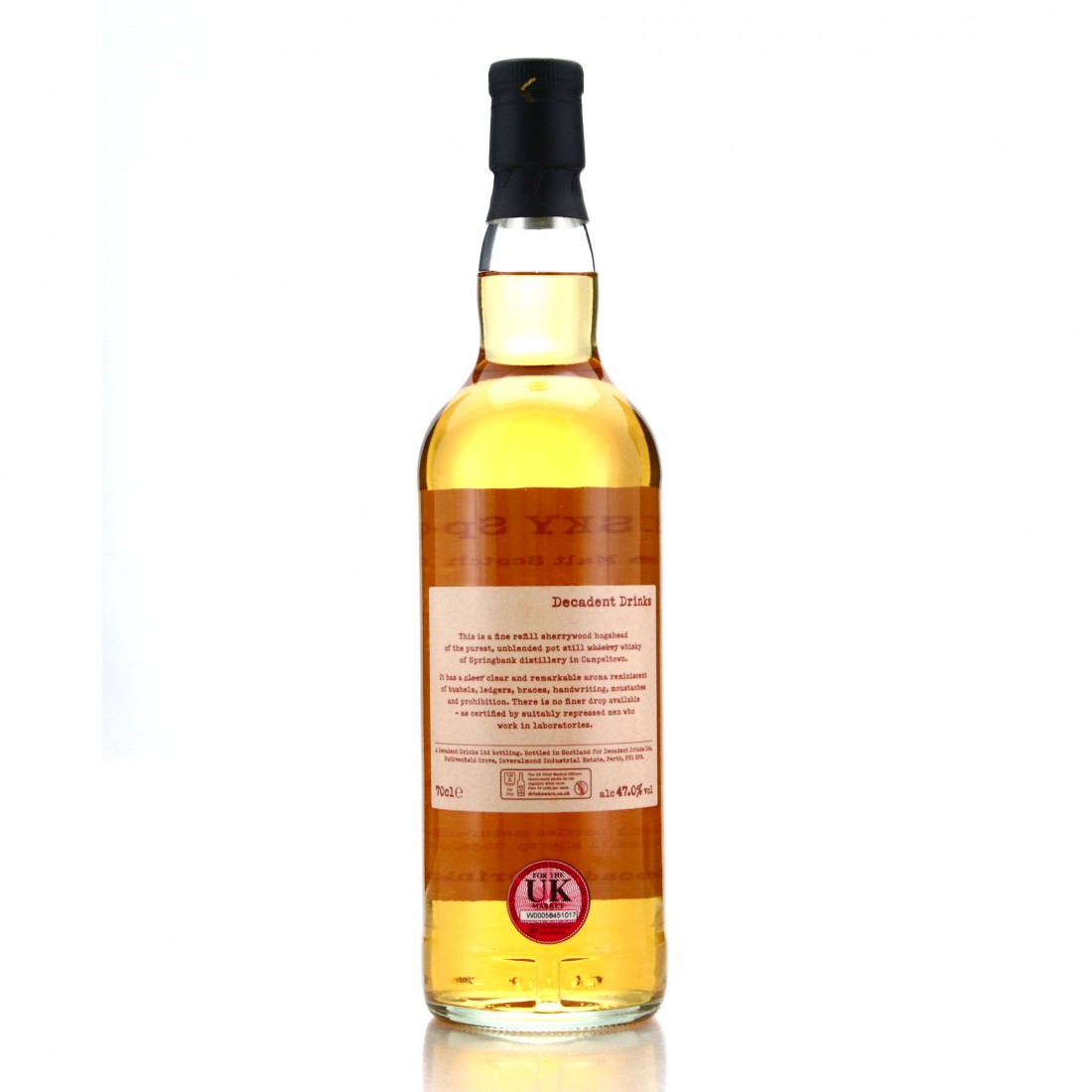 Springbank 1994 Whisky Sponge 27 Year Old Edition No.60a | Whisky ...