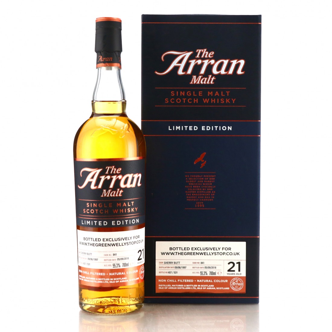 Arran 1997 Single Sherry Cask 21 Year Old #841 / The Green Welly Stop ...