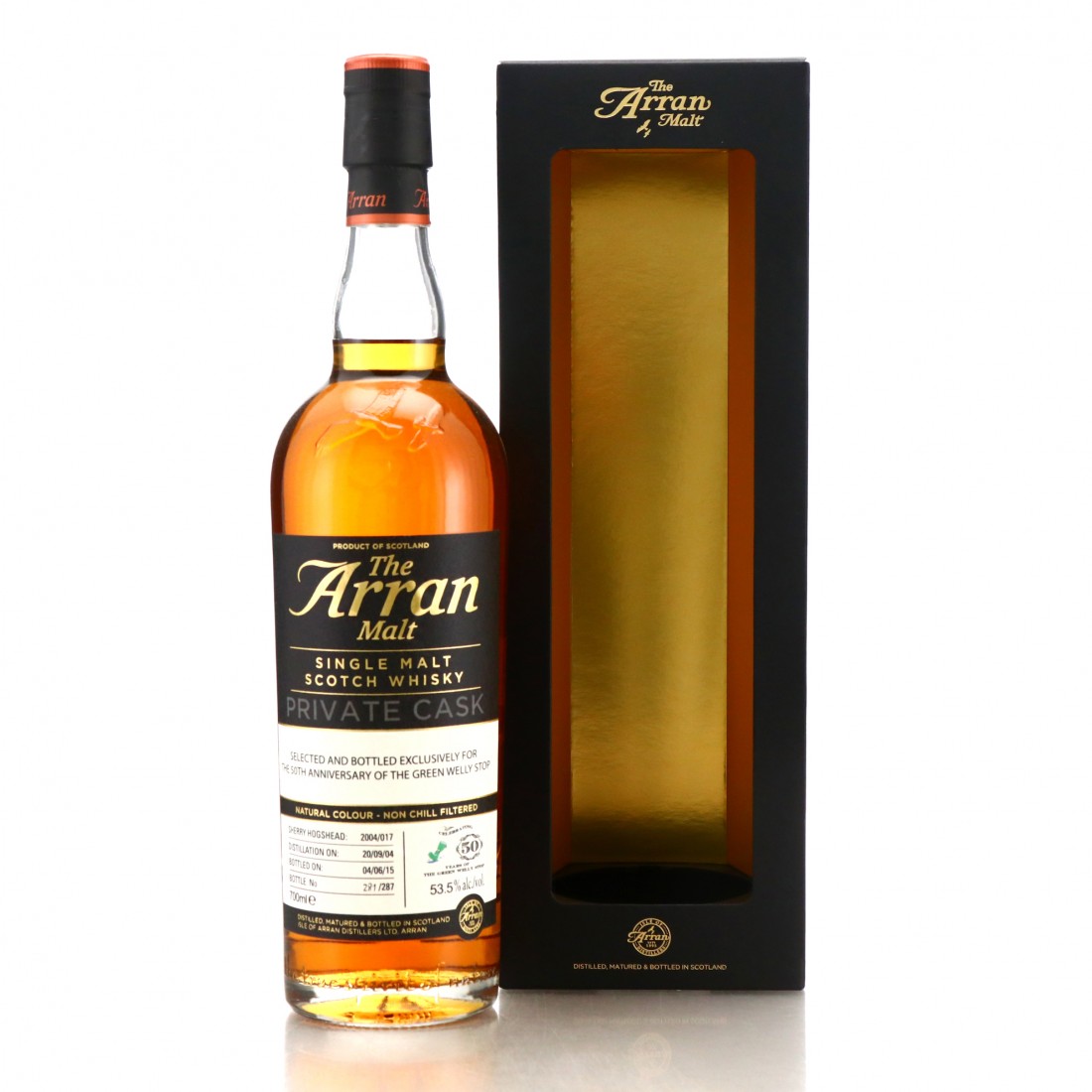 Arran 2004 Single Sherry Cask #017 / The Green Welly Stop 50th ...