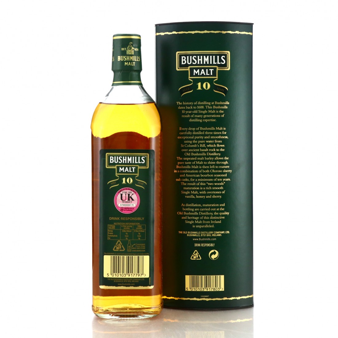Bushmills 10 Year Old Single Malt | Whisky Auctioneer Bushmills 10 Year Old Single Malt | Whisky Auctioneer