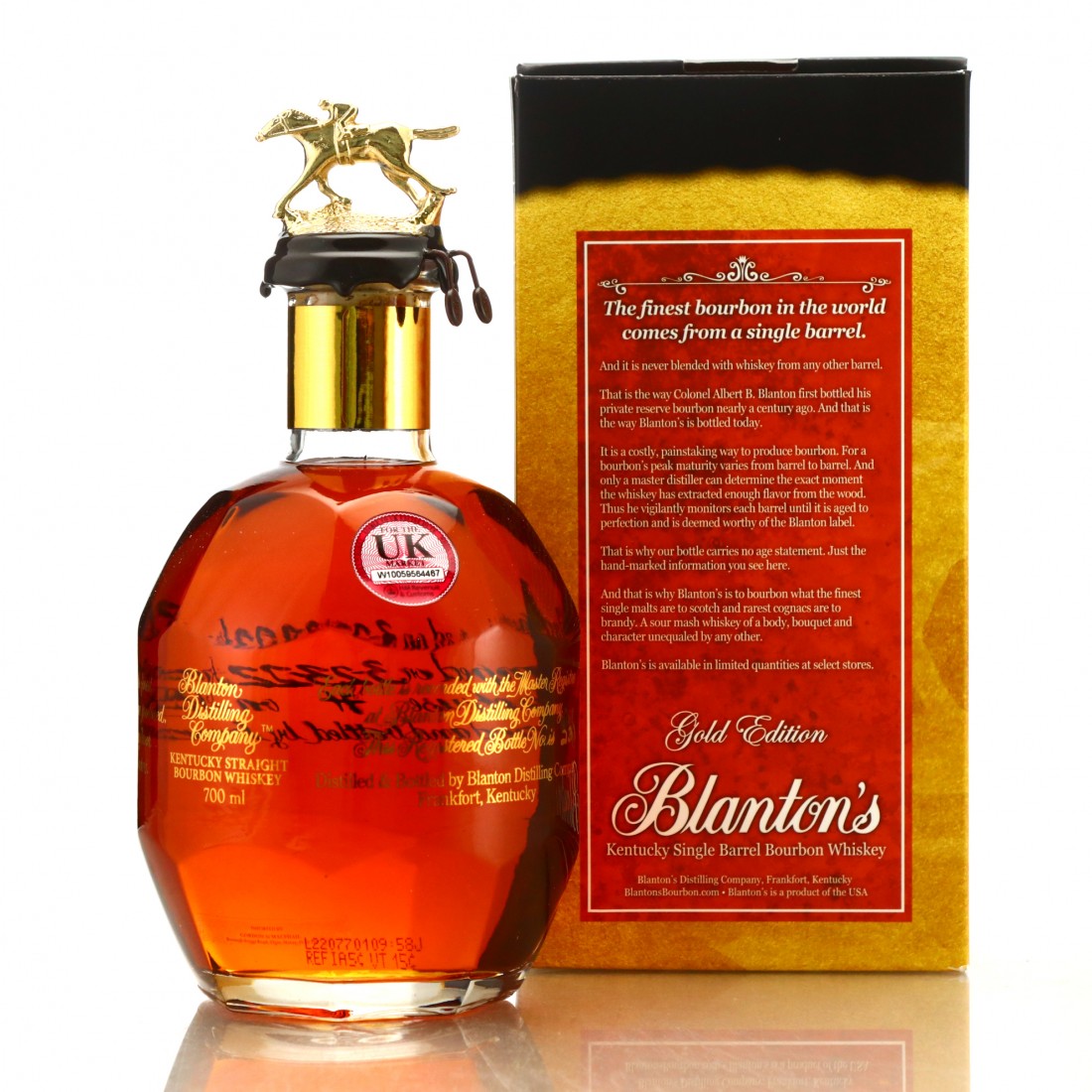Blanton's Single Barrel Gold Edition dumped 2022 70cl | Whisky Auctioneer