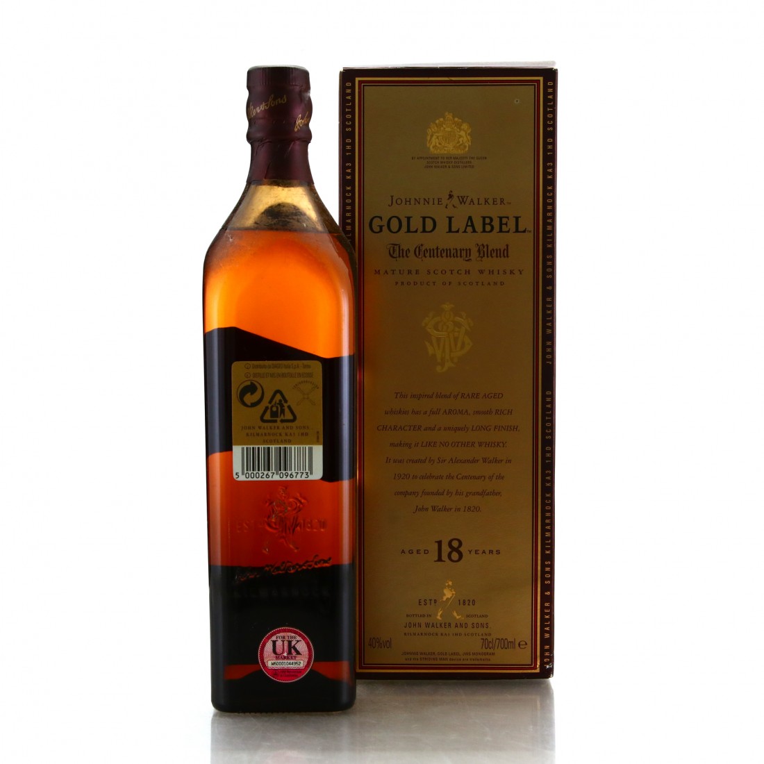 Johnnie Walker Gold Label Centenary Blend 18 Year Old | Whisky Auctioneer