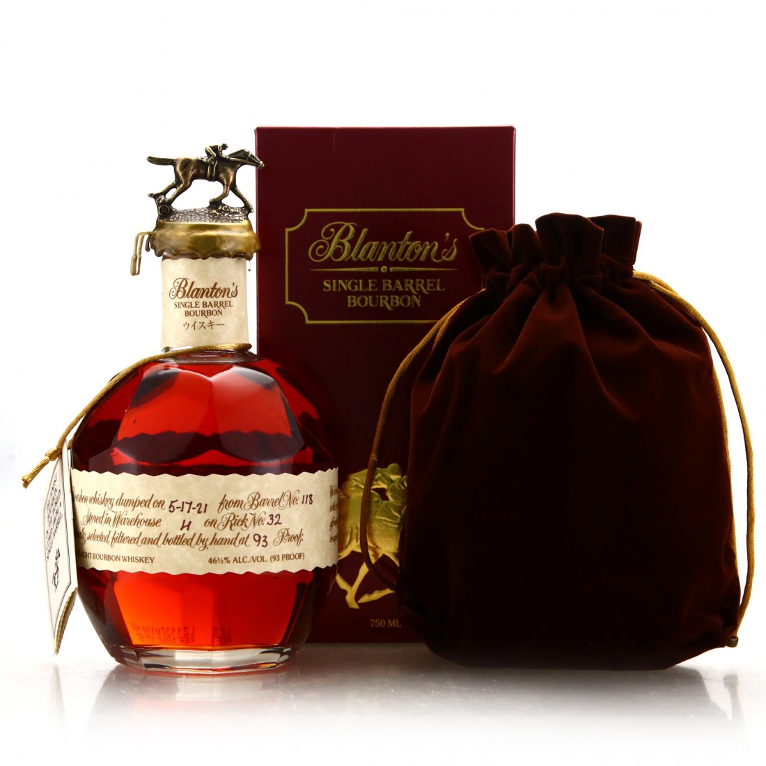 Blanton's Single Barrel dumped 2021 Red Takara | Whisky Auctioneer
