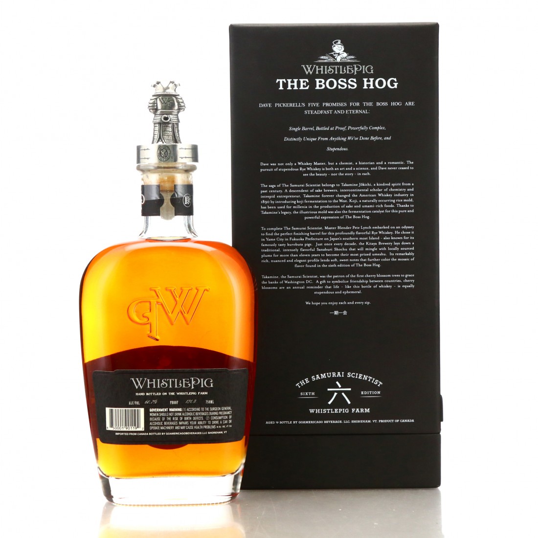 Whistlepig Single Barrel Rye / The Boss Hog Samurai Scientist | Whisky ...