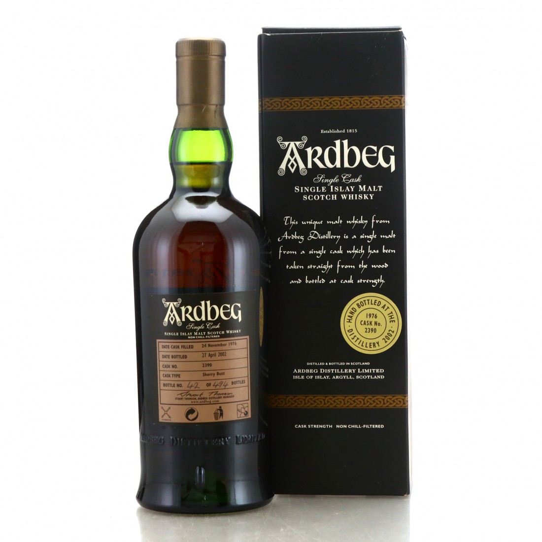 Ardbeg 1976 Single Sherry Cask #2390 | Whisky Auctioneer