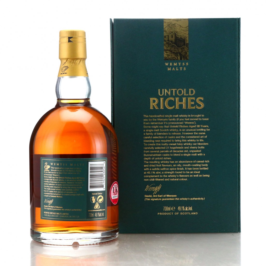 Bunnahabhain 28 Year Old Wemyss Malts / Untold Riches | Whisky Auctioneer