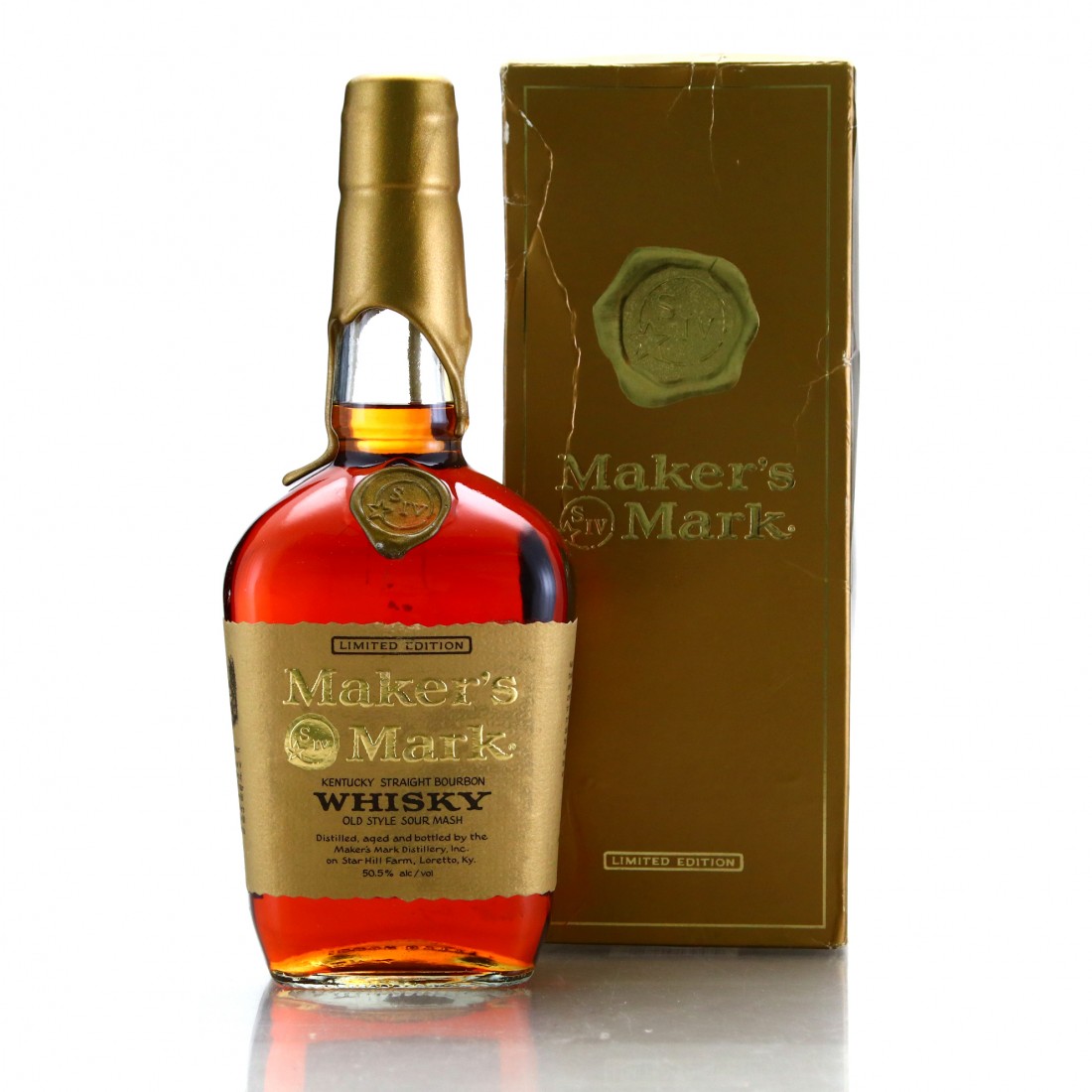 Maker's Mark Gold Label Label Kentucky Straight Bourbon 1994 / Japanese ...