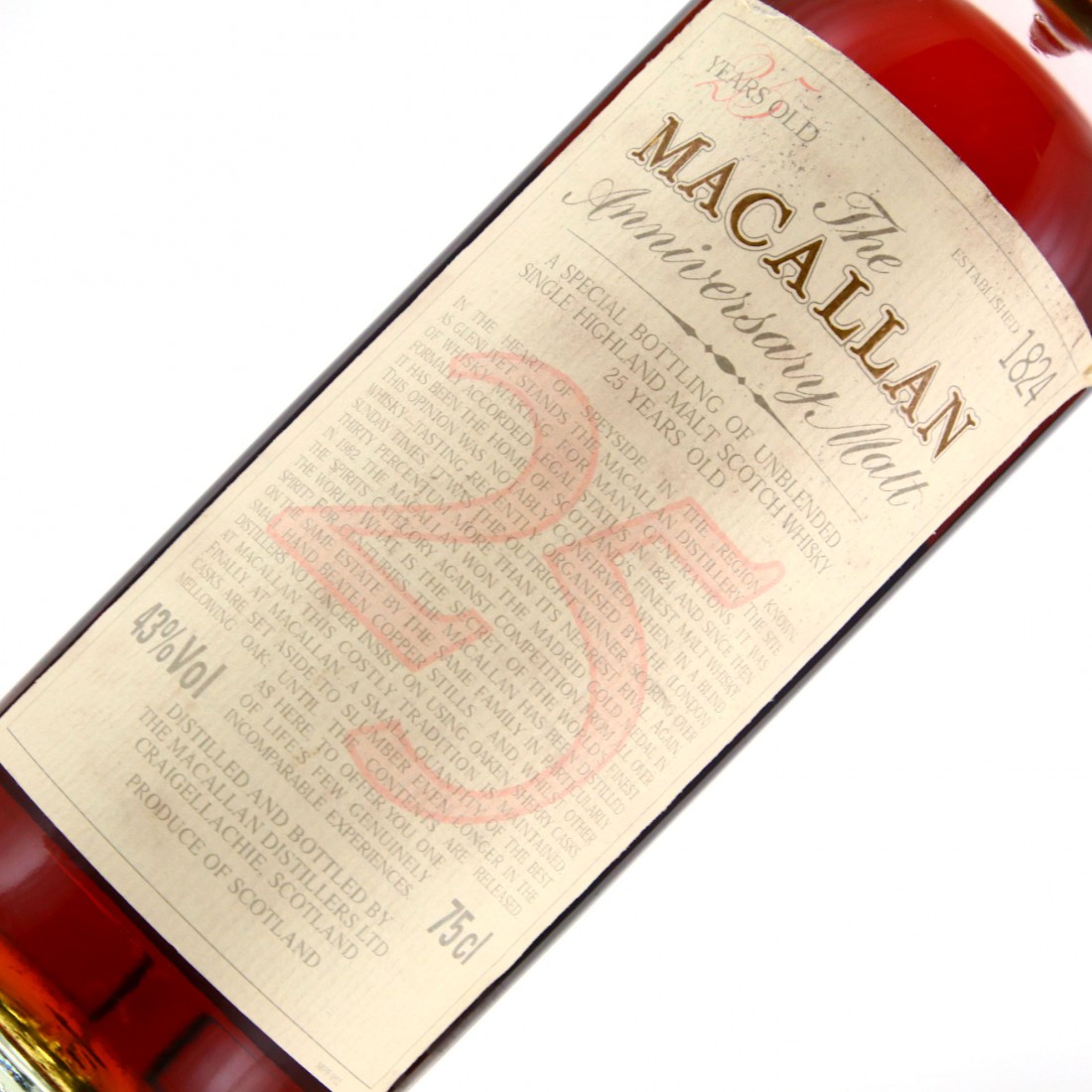 Macallan 25 Year Old Anniversary Malt 1980s | Whisky Auctioneer