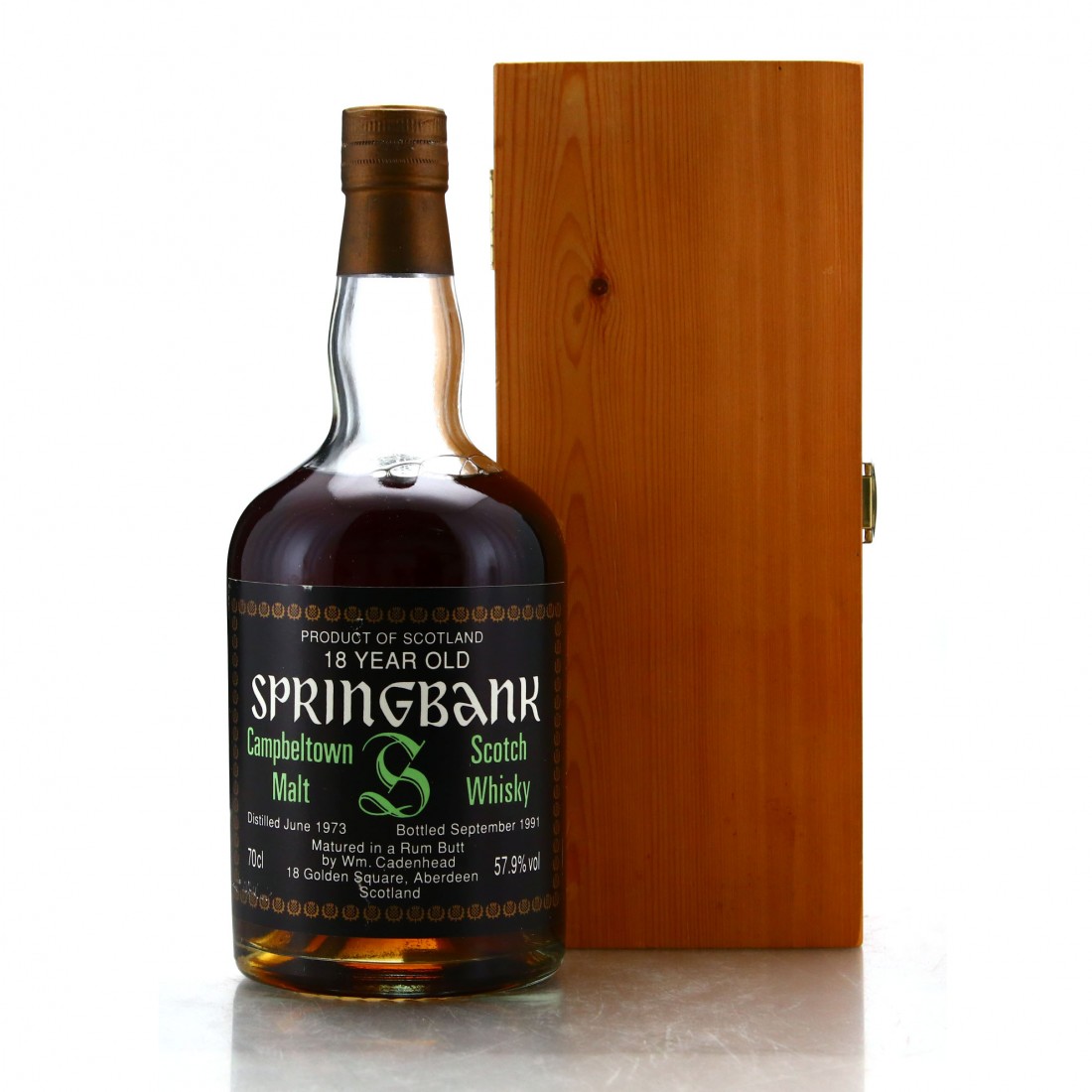 Springbank 1973 Cadenhead's 18 Year Old Rum Butt | Whisky Auctioneer
