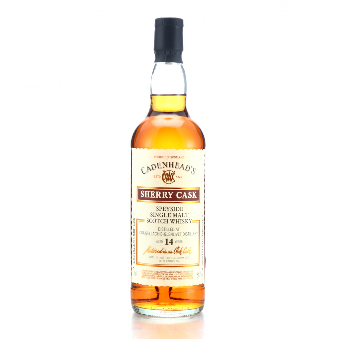 Craigellachie 2007 Cadenhead's 14 Year Old Sherry Cask | Whisky Auctioneer