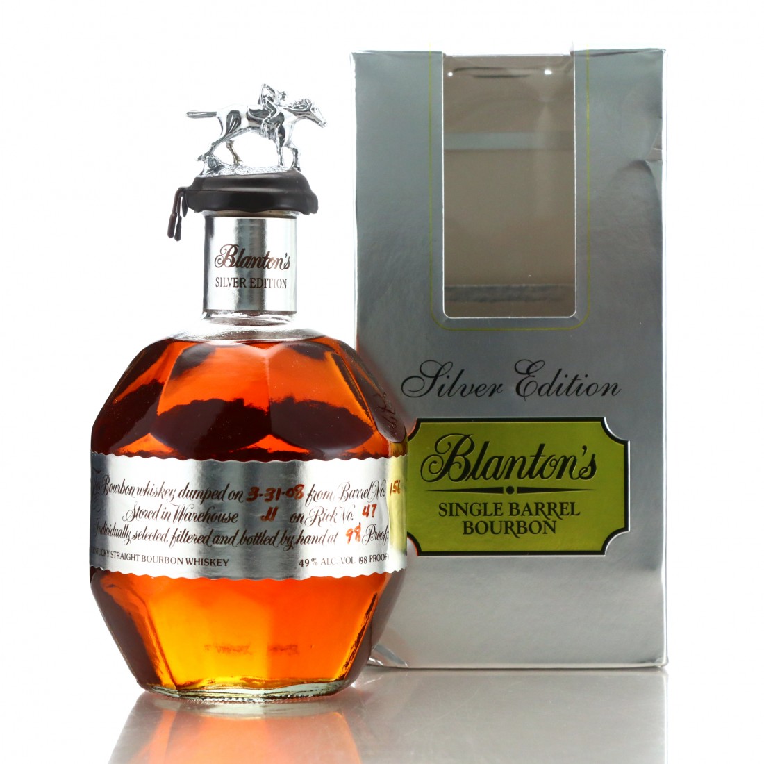 Blanton's Single Barrel Silver Edition dumped 2008 | Whisky Auctioneer
