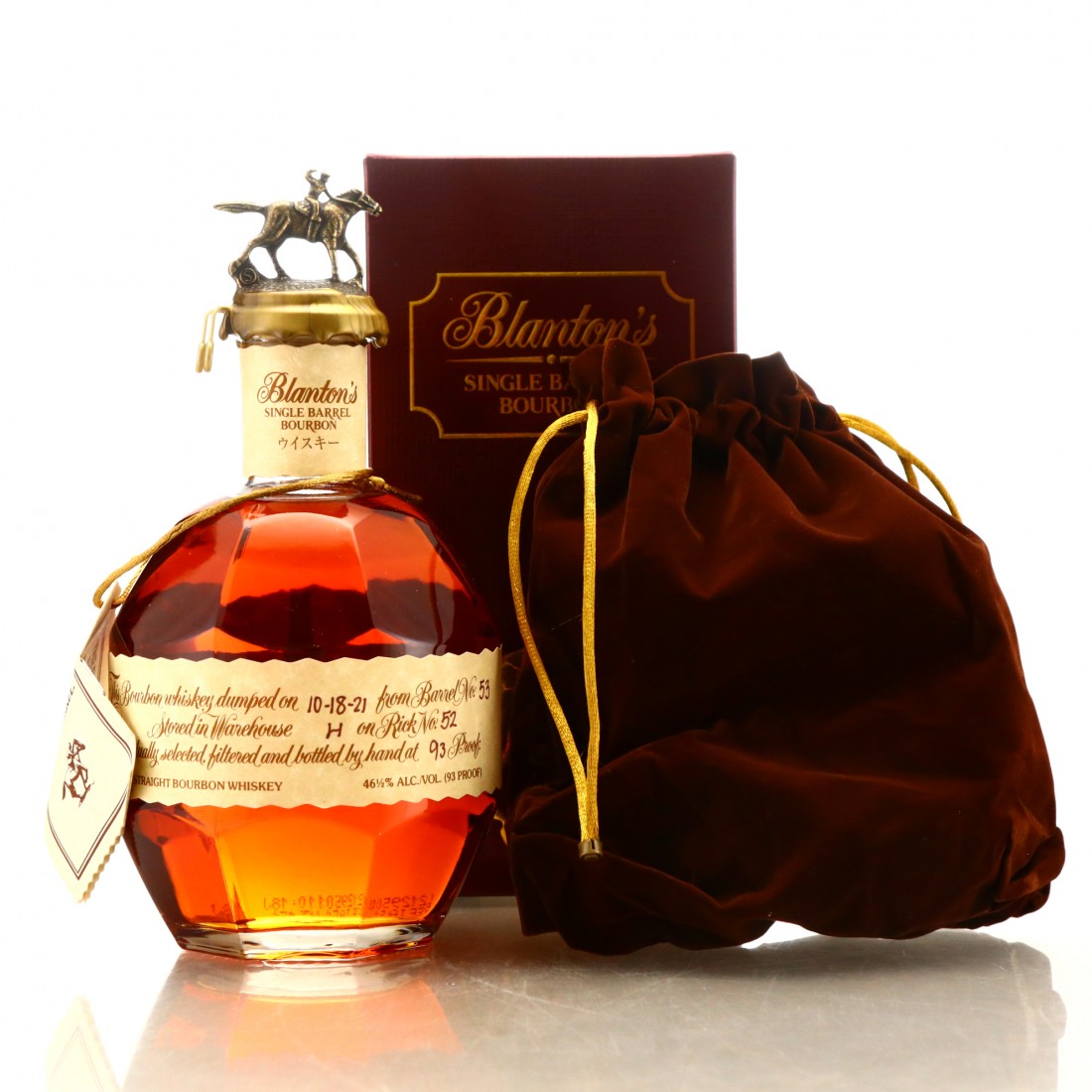 Blanton's Single Barrel dumped 2021 Red Takara | Whisky Auctioneer