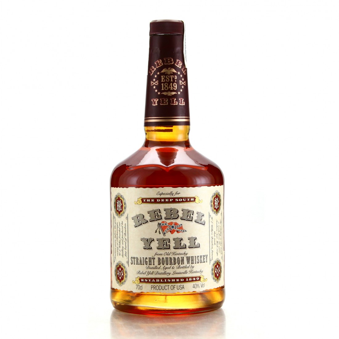 Rebel Yell Kentucky Straight Bourbon 1991 70cl / Stitzel-Weller ...