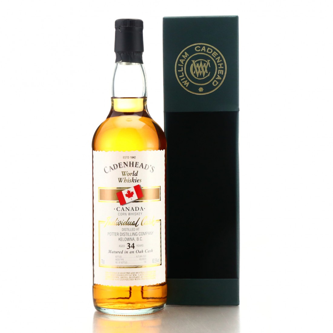Potter Distilling Company 34 Year Old Cadenhead's World Whiskies ...