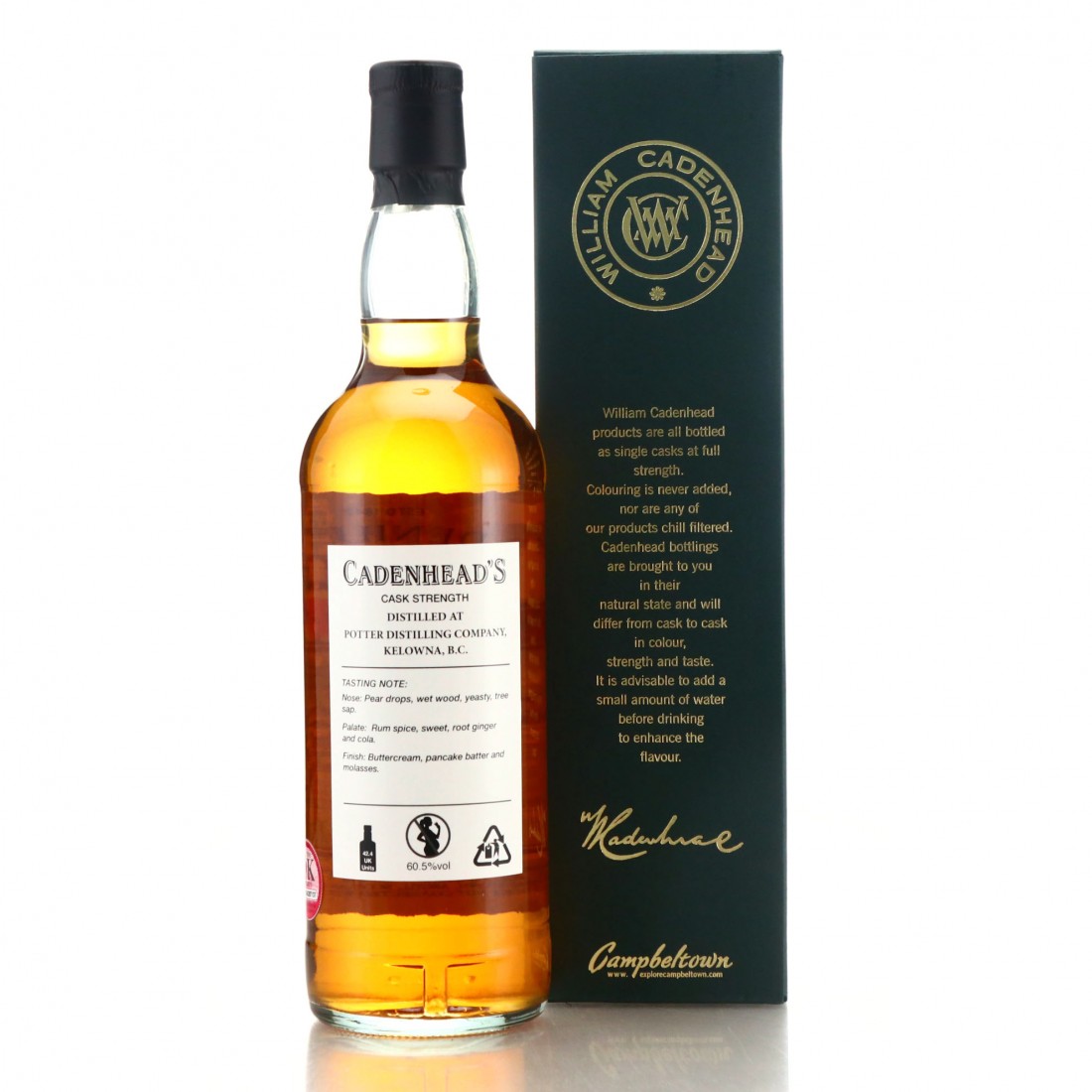 Potter Distilling Company 34 Year Old Cadenhead's World Whiskies ...
