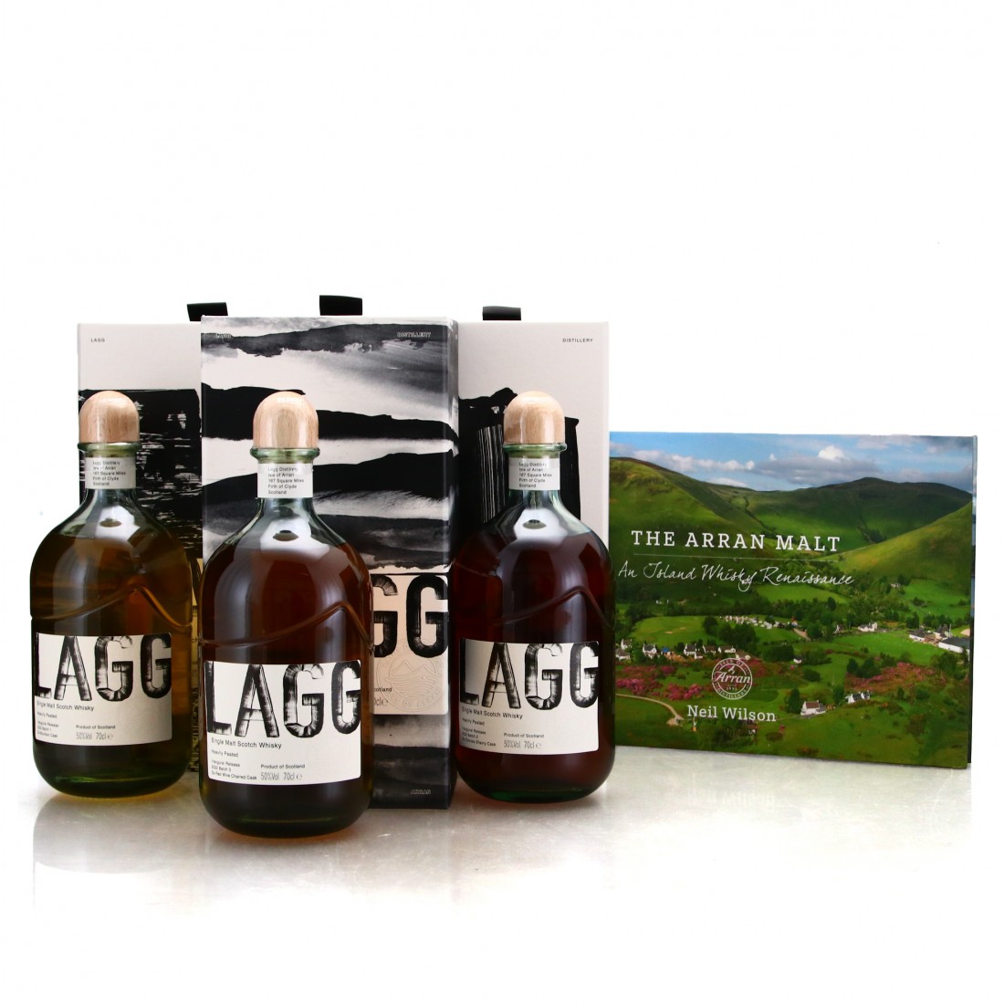 Lagg Single Malt Inaugural Releases Batch #1, 2 And 3 Plus Book ...