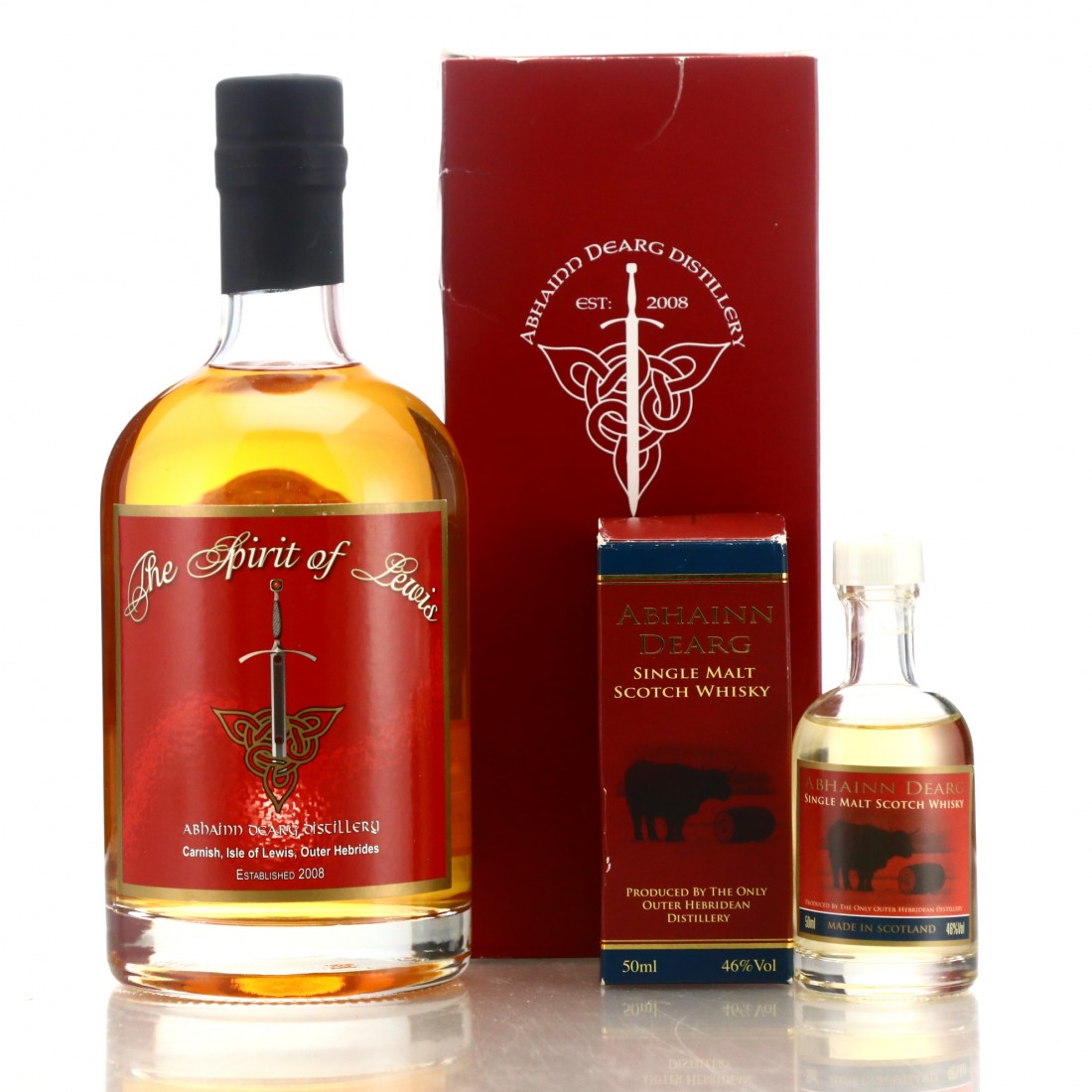 Abhainn Dearg Spirit of Lewis Single Cask 50cl / Includes Miniature ...