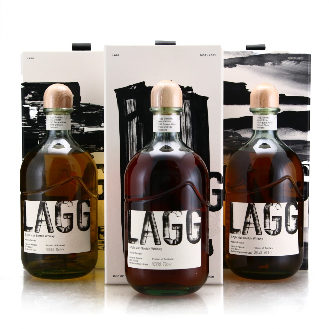 Lagg Single Malt Inaugural Release Set 3 x 70cl | Whisky Auctioneer