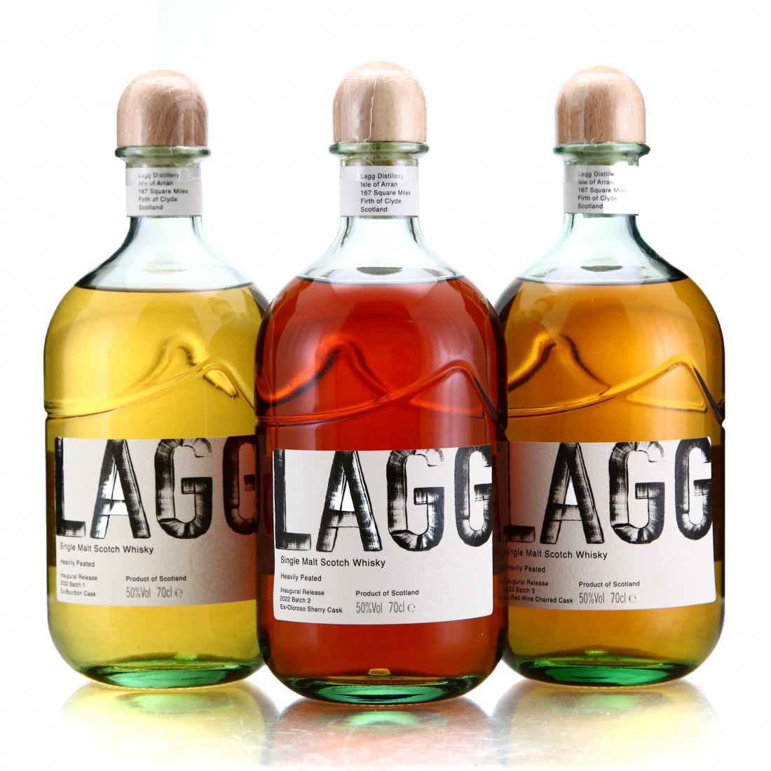 Lagg Single Malt Inaugural Release Set 3 x 70cl | Whisky Auctioneer