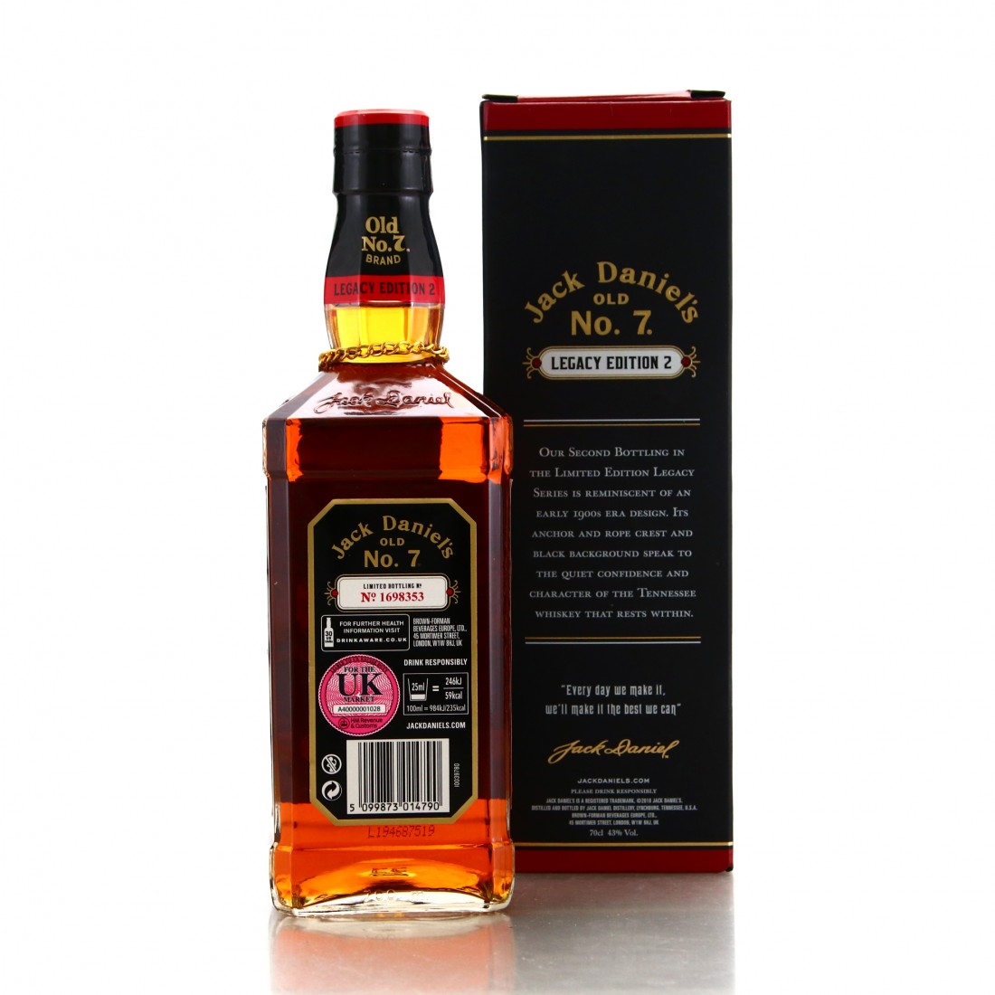 Jack Daniel's Old No.7 Legacy Edition 2 70cl | Whisky Auctioneer