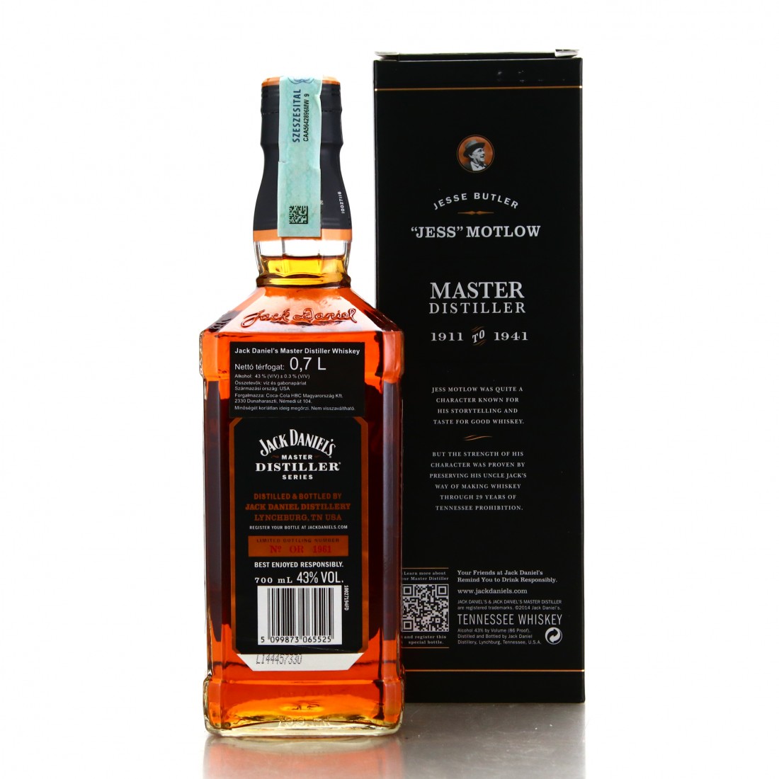 Jack Daniel's Master Distiller No.2 70cl / 'Jess' Motlow | Whisky ...